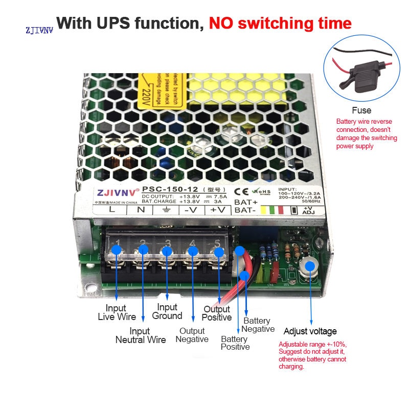 PSC-150W UPS/Charge function switching power supply