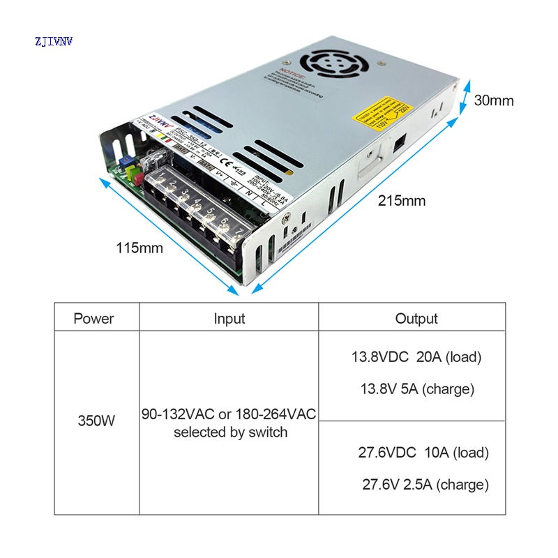 PSC-350W UPS/Charge function switching power supply